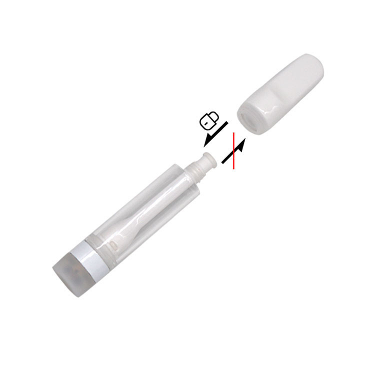 Flat Tip Empty Custom 1.2mm Vape Disposable Cartridges 1.0ml Full Or ...